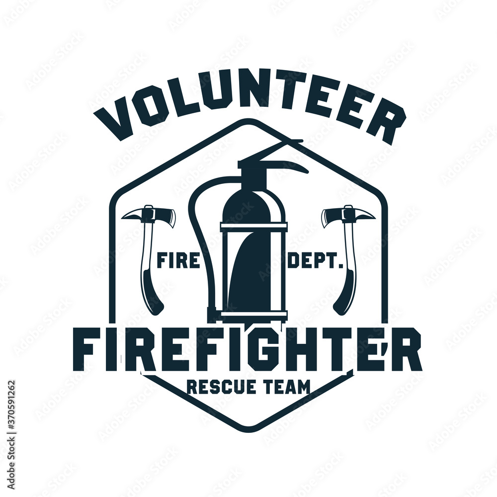 firefighter logo emblems and insignia with text space for your slogan ...