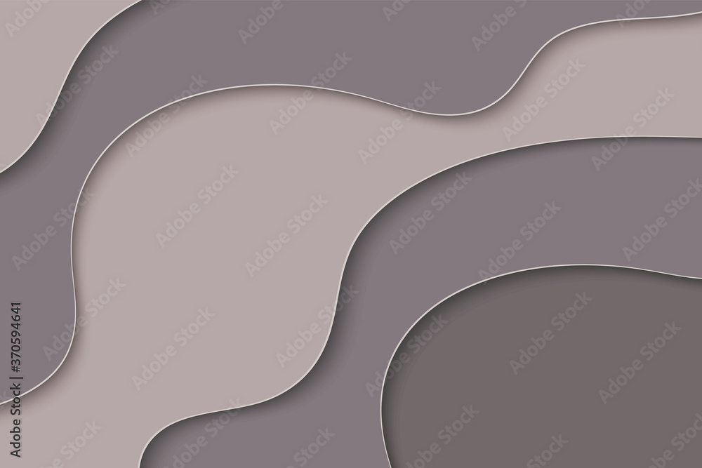 Abstract curved wave template for your design. Illustration with curves ...