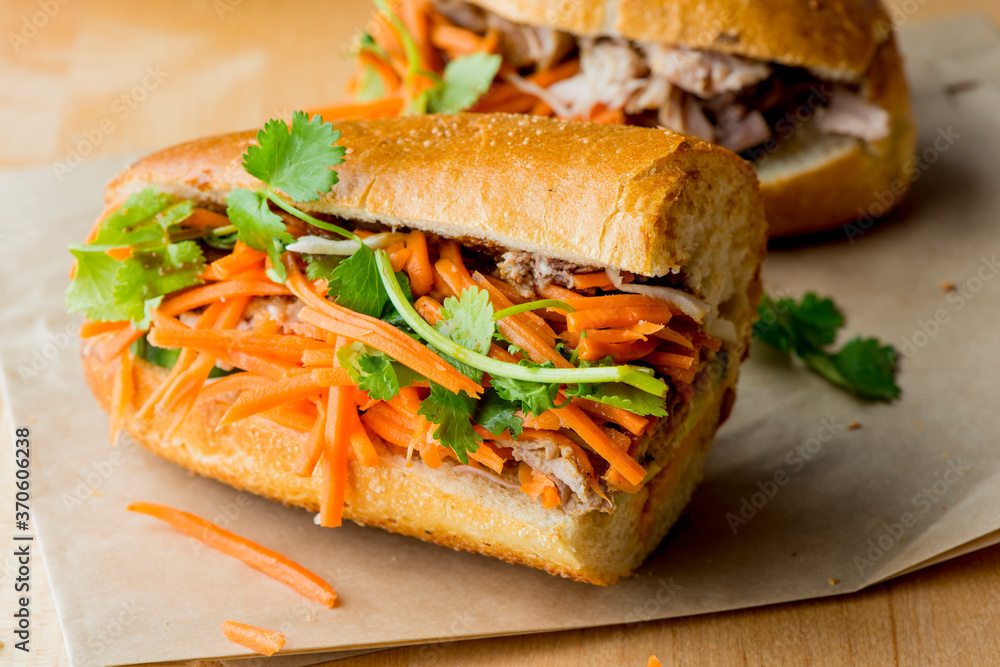 Bánh mì or banh mi, Vietnamese word for bread. Traditional classic ...