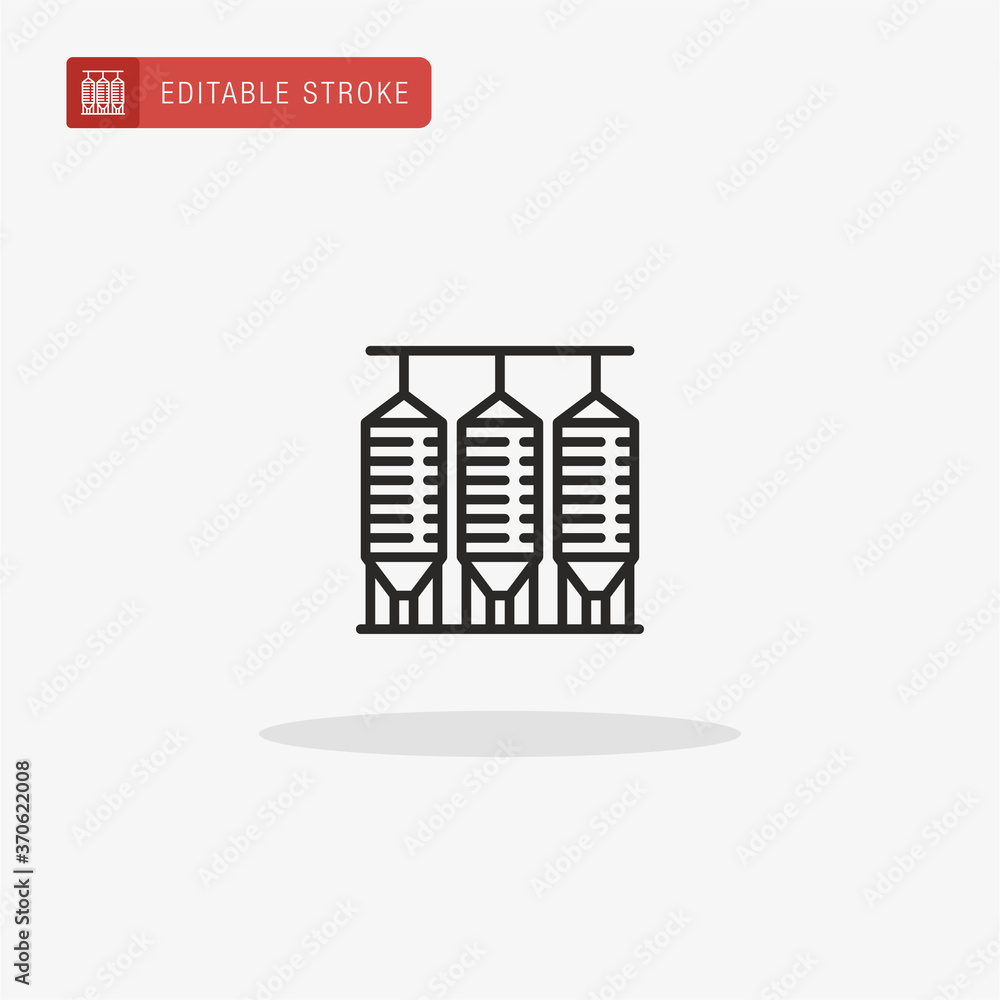Silo icon vector. Silo icon for presentation. Stock Vector | Adobe Stock