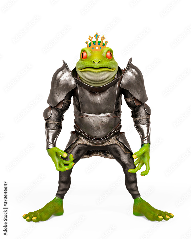 lord frog is standing up in white background Stock Illustration | Adobe ...