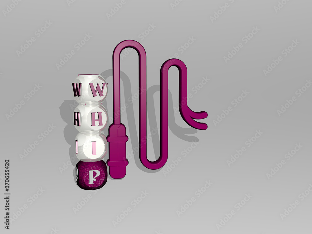 3D illustration of WHIP graphics and text around the icon made by ...