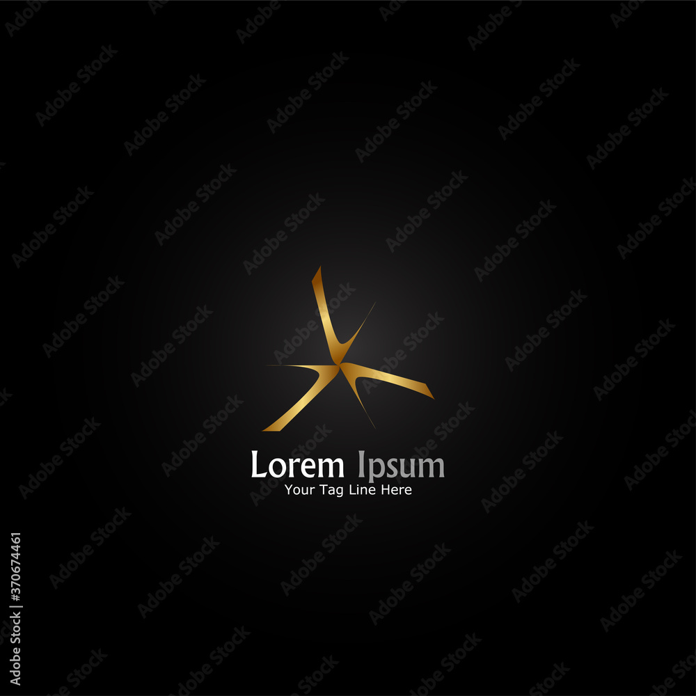 "3 point Stars" Simple and creative logo design . Minimalist logo ...