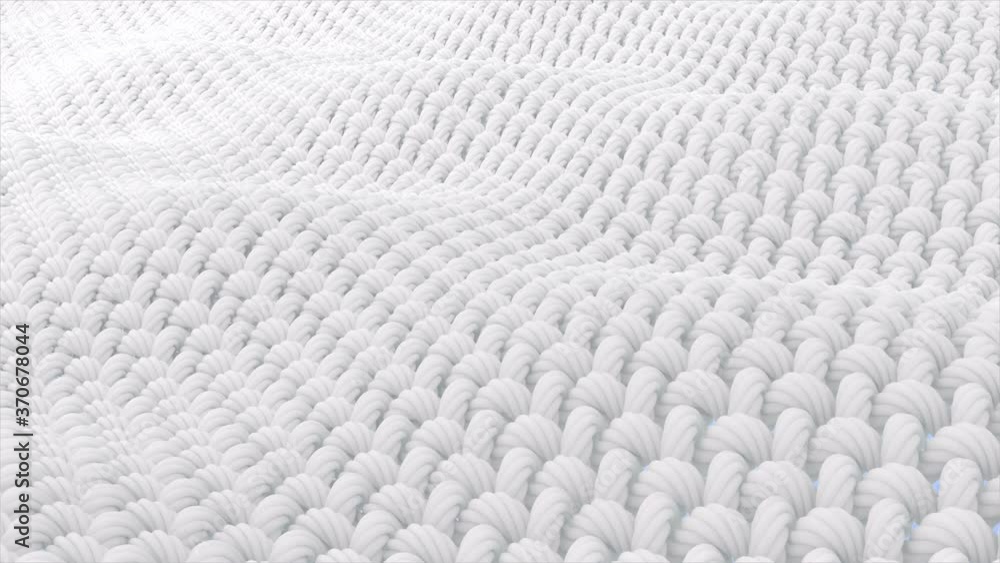 Close-up fabric fiber in underwater. fiber with spiral surface with ...