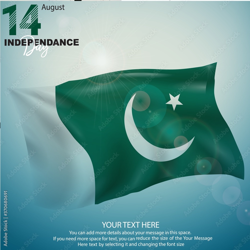 pakistan independence day ,14 august Vector Illustration with new ...