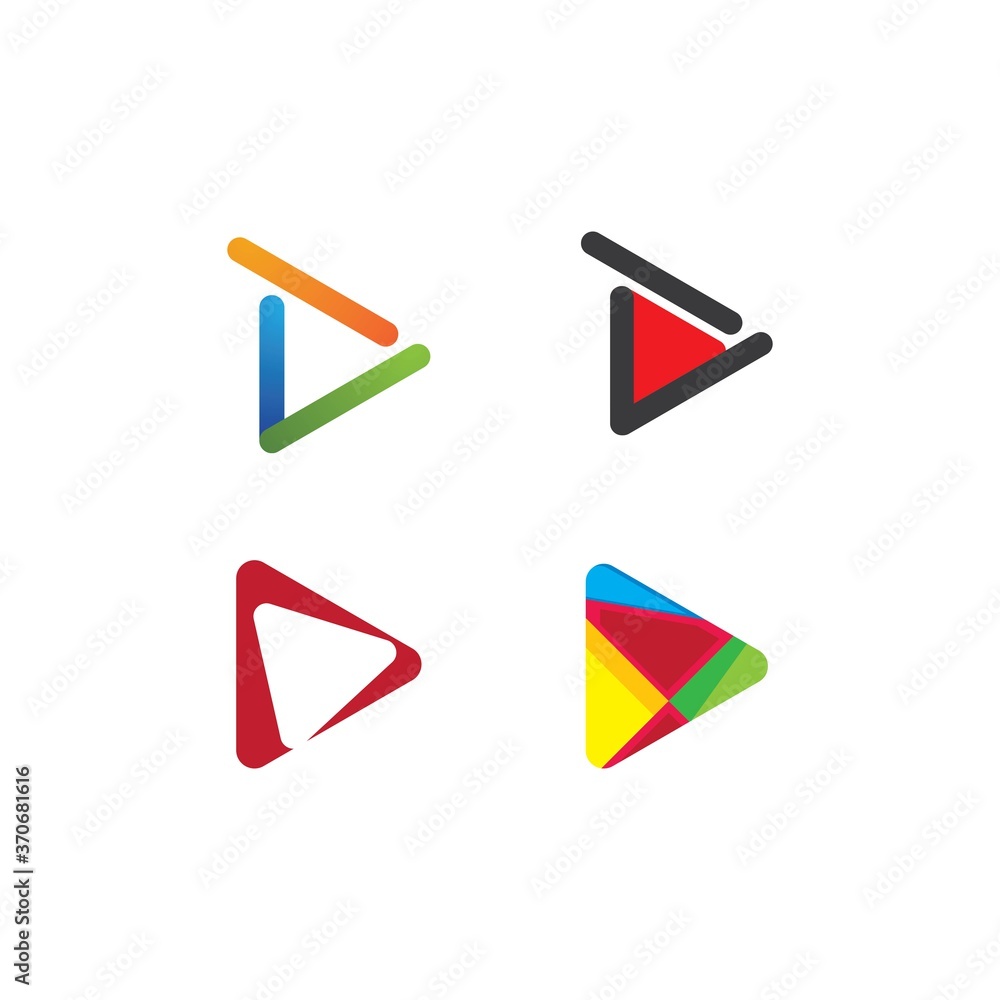 Play logo Vector Stock Vector | Adobe Stock