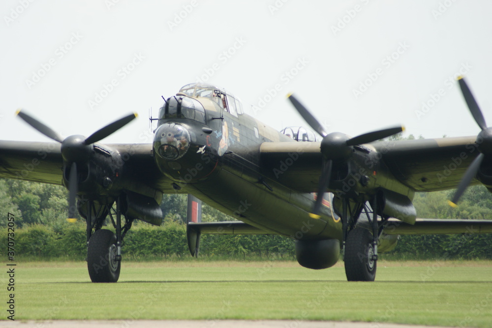 Avro Lancaster, WW2 British four engined heaven bomber Stock Photo | Adobe Stock