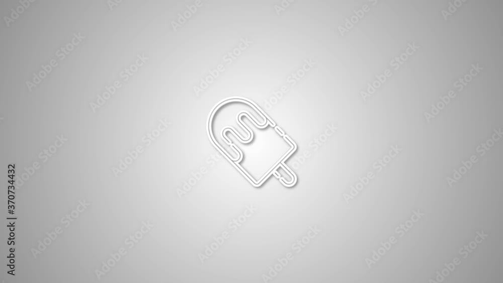 Ice Cream Flat Animated Icon. 4k Animated Food & Restaurant Icon to ...