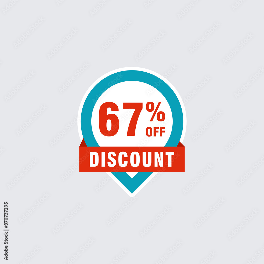 67 discount, Sales Vector badges for Labels, , Stickers, Banners, Tags ...