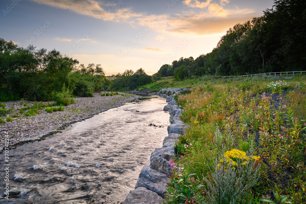 River Wear at Bishop Auckland, known as the gateway to Weardale and is ...