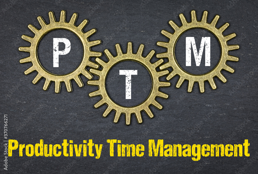 PTM Productivity Time Management Stock Photo | Adobe Stock