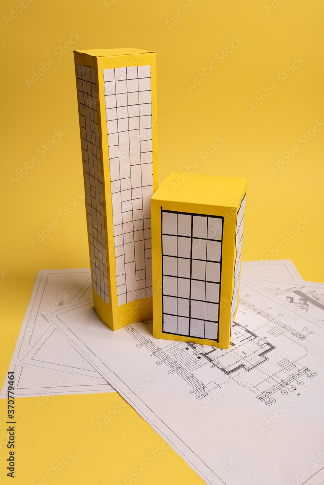 White family paper house, house projects plan and blueprints in the ...