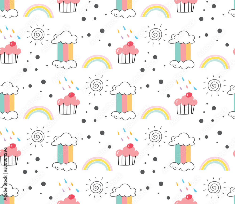 cute seamless background, suitable for fabric pattern Stock Vector ...