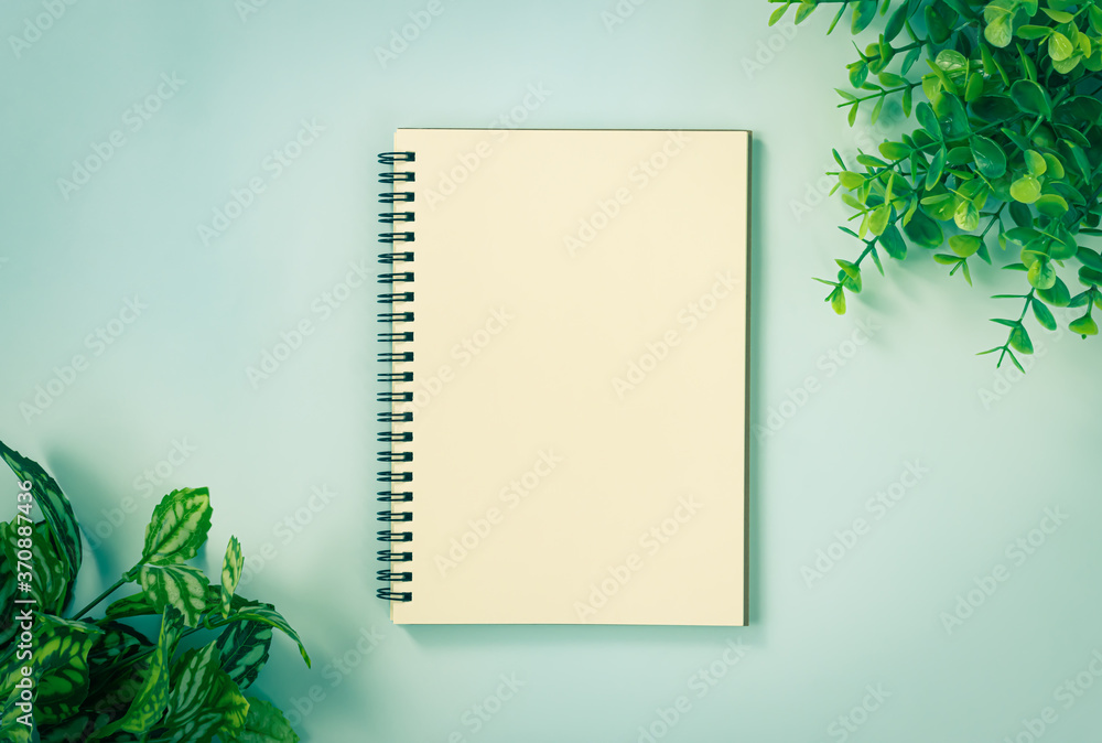 Spiral Notebook or Spring Notebook in Unlined Type and Office Plants at ...