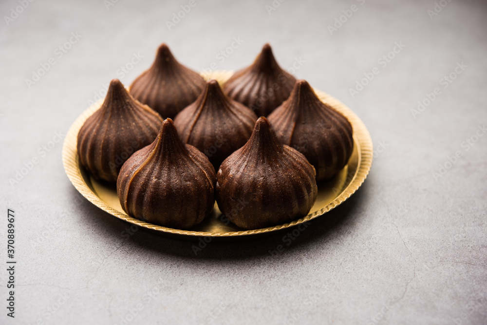 Chocolate Modak - Indian sweet food offered to Lord ganesha on ...