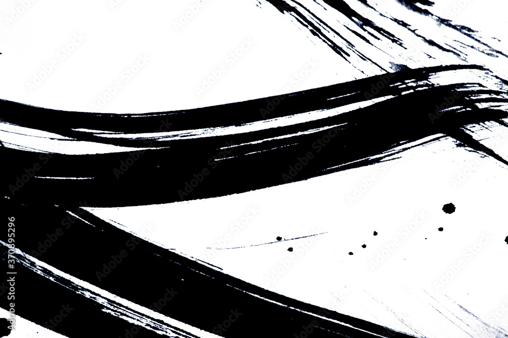 japan black ink style splatter stroke paint brush paint paper texture ...