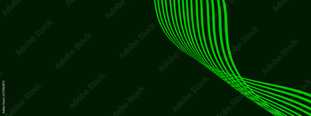 Modern green curve lines background for banner concept Stock ...