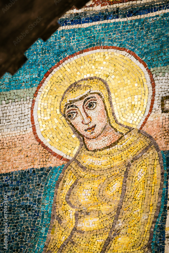 mosaico, Basílica de Santa Eufrasia, siglo VI (declarada Patrimonio de ...