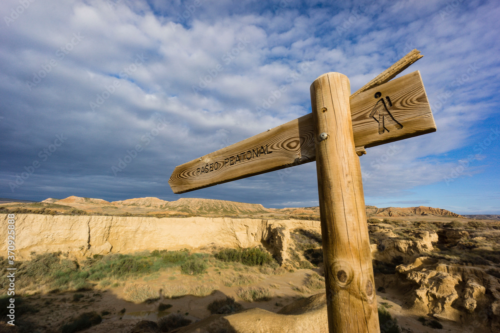 barranco grande de Castilltierra, Bardenas reales.Reserva de la ...
