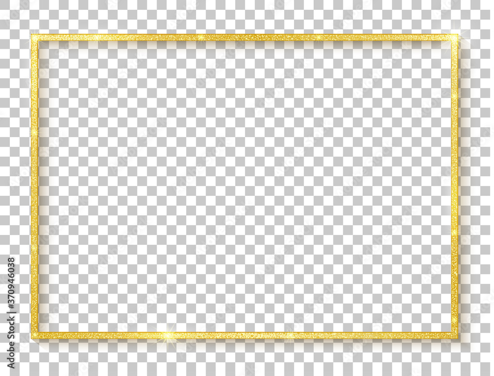 3d Gold Border Png