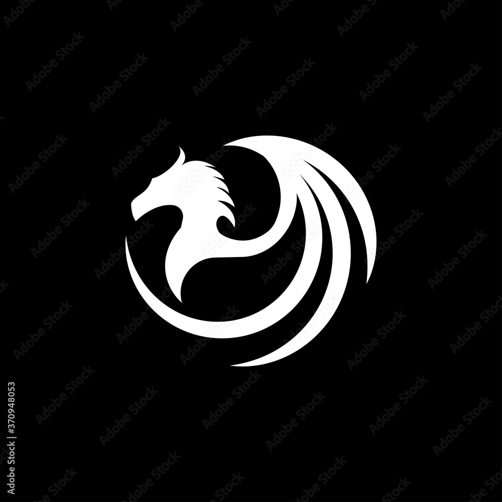 Dragon icon, Dragon logo vector design template, dragon icon. Stock ...