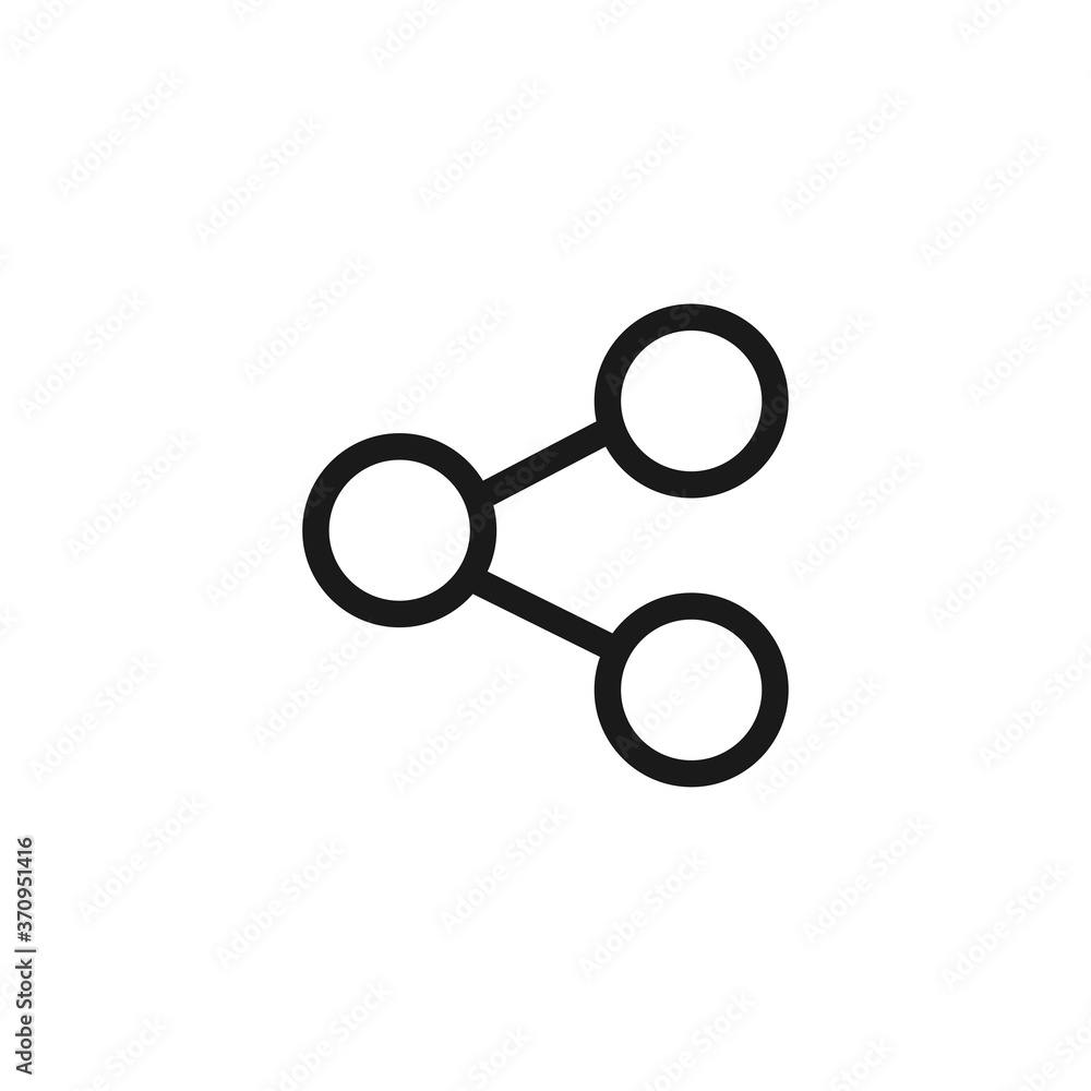 Share icon. Networking symbol modern, simple, vector, icon for website ...