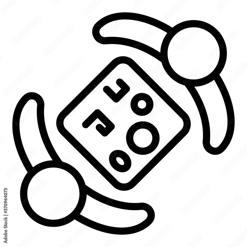 Inclusive education kid table icon. Outline inclusive education kid ...