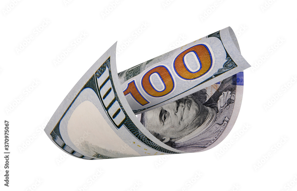 Curved Dollar Currency, New Dollar Image, US Dollar, 3D Render Stock ...