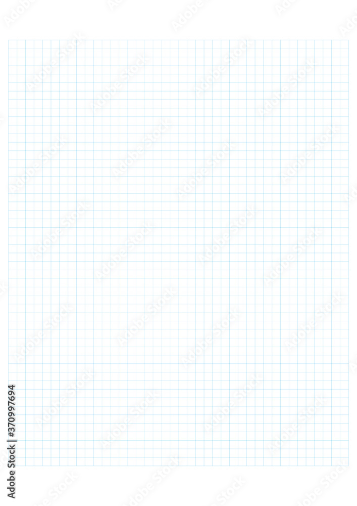 Millimeter grid on A4 size page. Divided by blue 5 mm lines. Sheet of ...