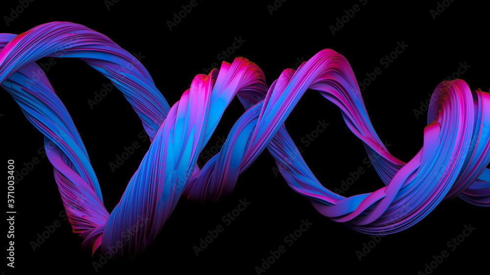 3D sci-fi twist abstract shape colorful future design background ...