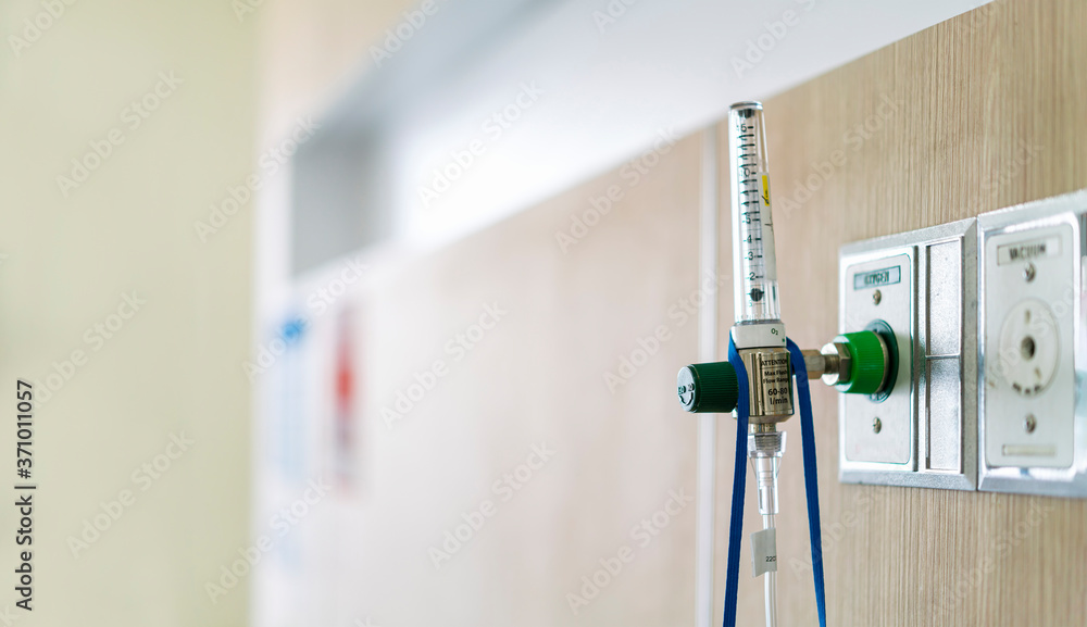 oxygen flow regulator with tube scale for patients respirator or ...