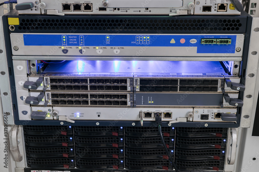 The technical platform of the Internet provider. Server equipment is ...