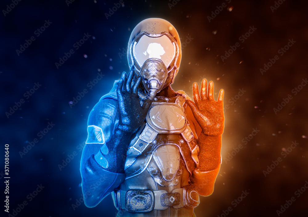 battle pilot is doing a badass pose meme with copy space Stock ...