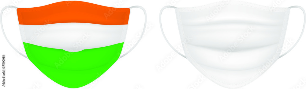 3D Realistic medical face mask in Tricolour on the occasion of ...