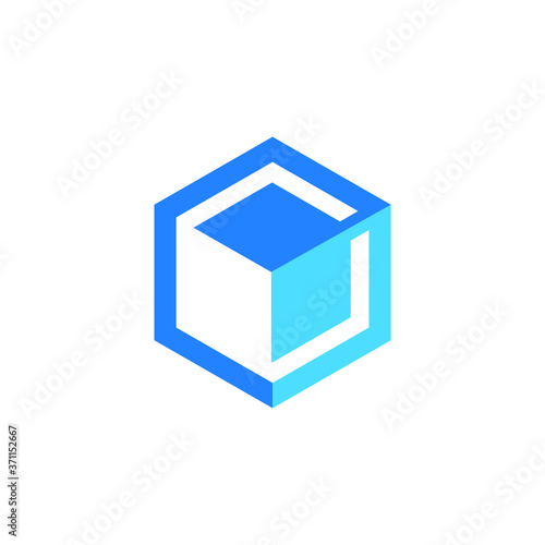 cube logo design icon vector outbox. Abstract simple vector cube logo ... cube logo design icon vector outbox. Abstract simple vector cube logo ...
