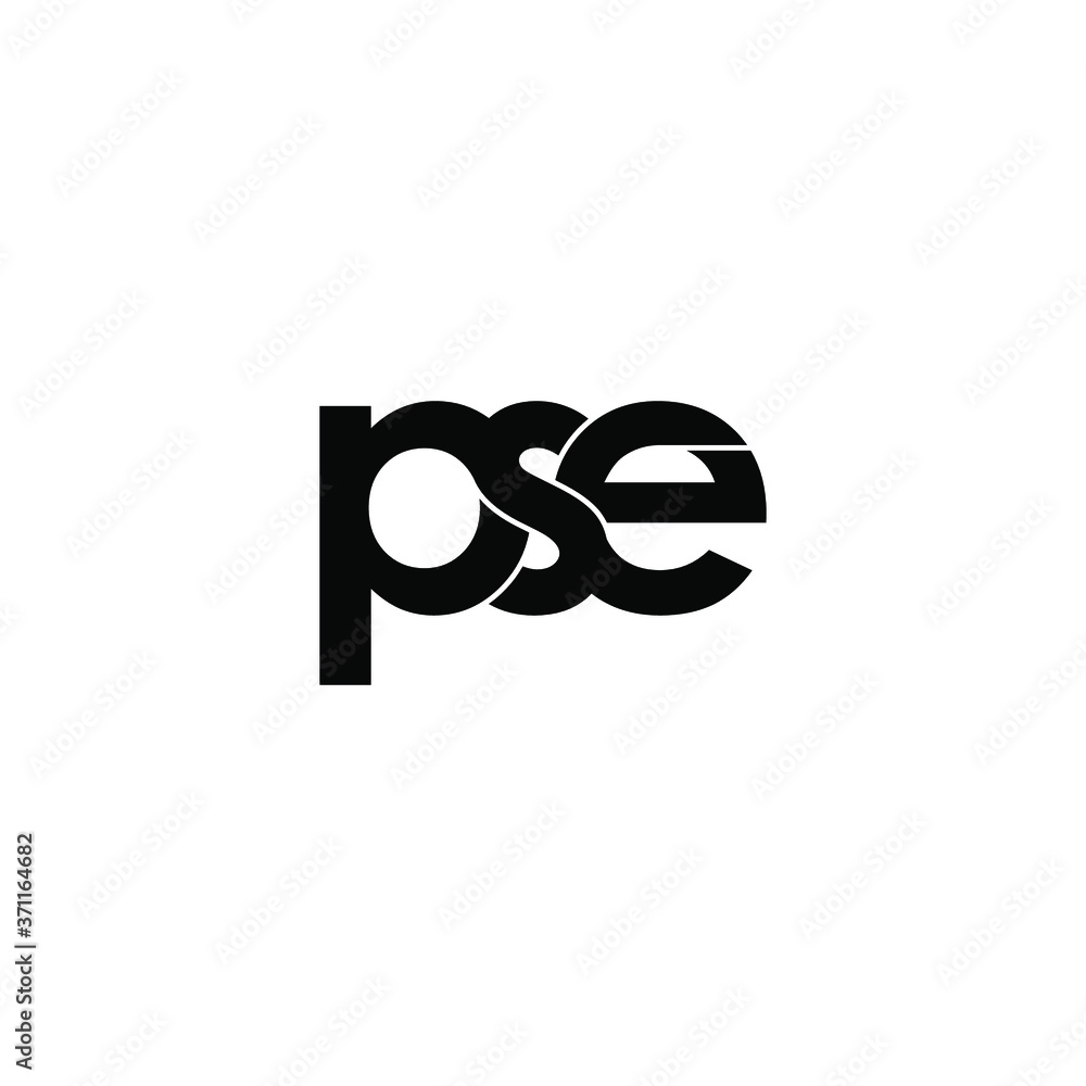 pse letter original monogram logo design Stock Vector | Adobe Stock