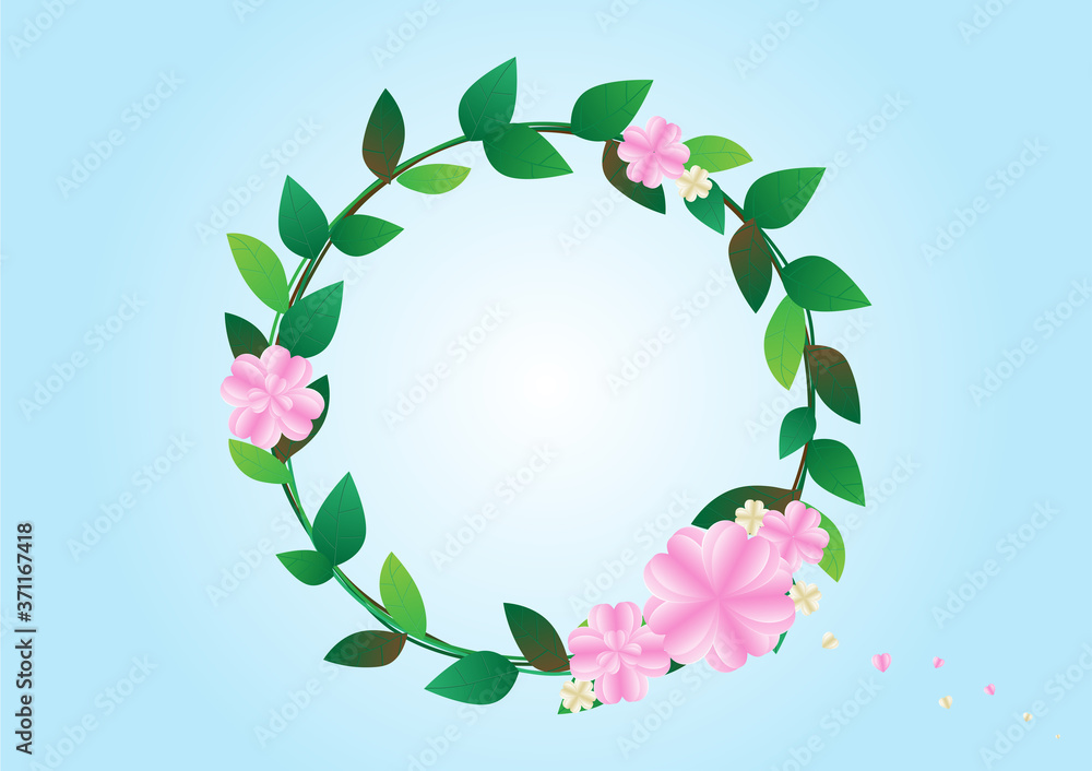 Round Frame Flower