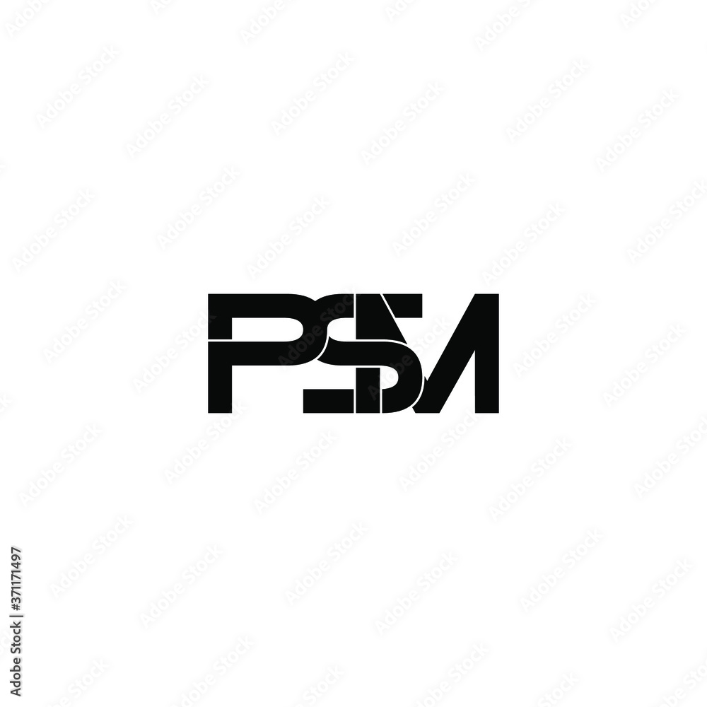 psm letter original monogram logo design Stock Vector | Adobe Stock