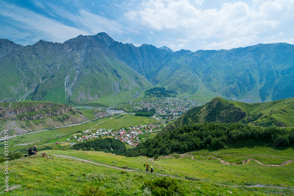 Stepantsminda Village, Kazbegi Reserve, Georgian Military Highway ...