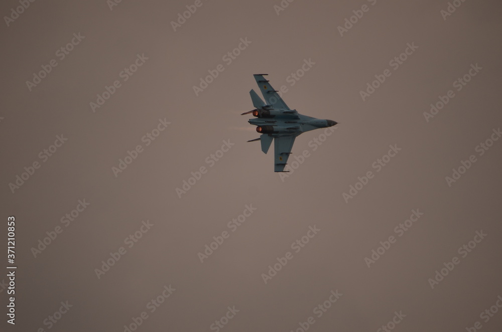 Sukhoi Su-27 Russian military jet Flanker Stock Photo | Adobe Stock