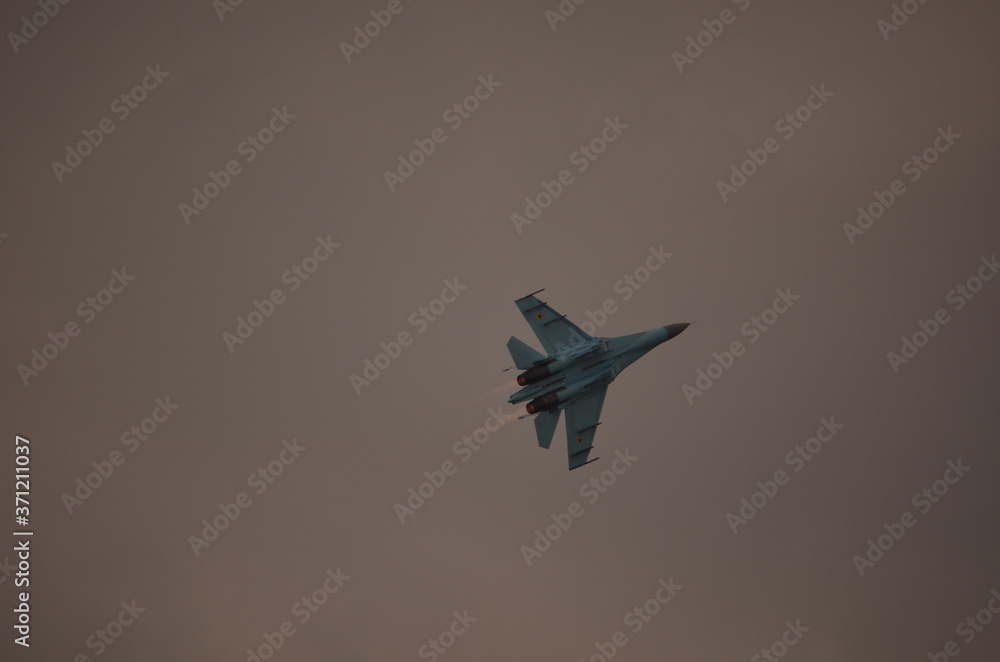 Sukhoi Su-27 Russian military jet Flanker Stock Photo | Adobe Stock