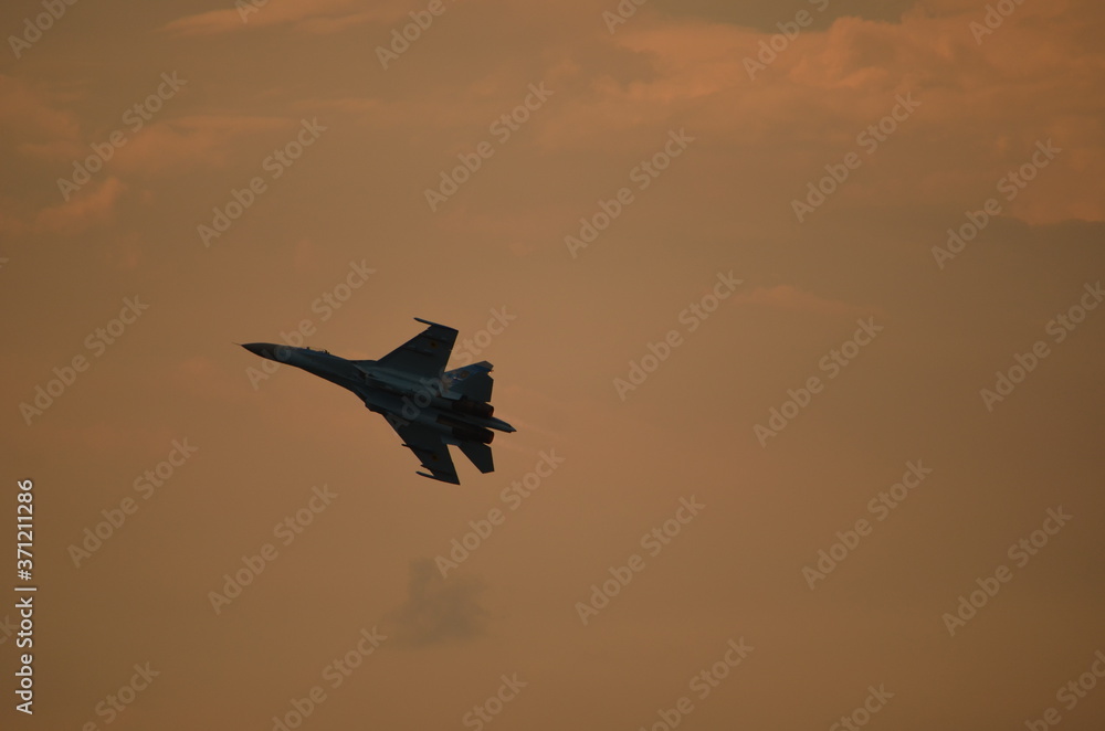 Sukhoi Su-27 Russian military jet Flanker Stock Photo | Adobe Stock