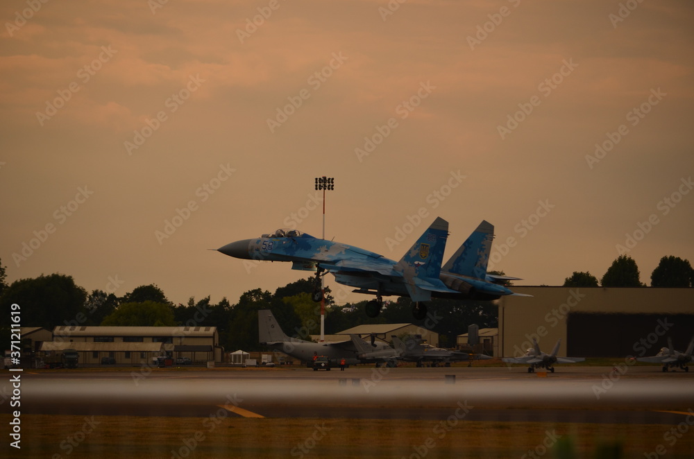 Sukhoi Su-27 Russian military jet Flanker Stock Photo | Adobe Stock