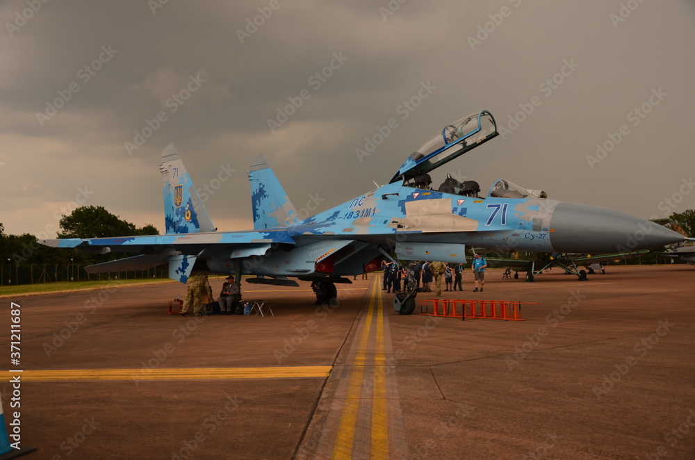 Sukhoi Su-27 Russian military jet Flanker Stock Photo | Adobe Stock