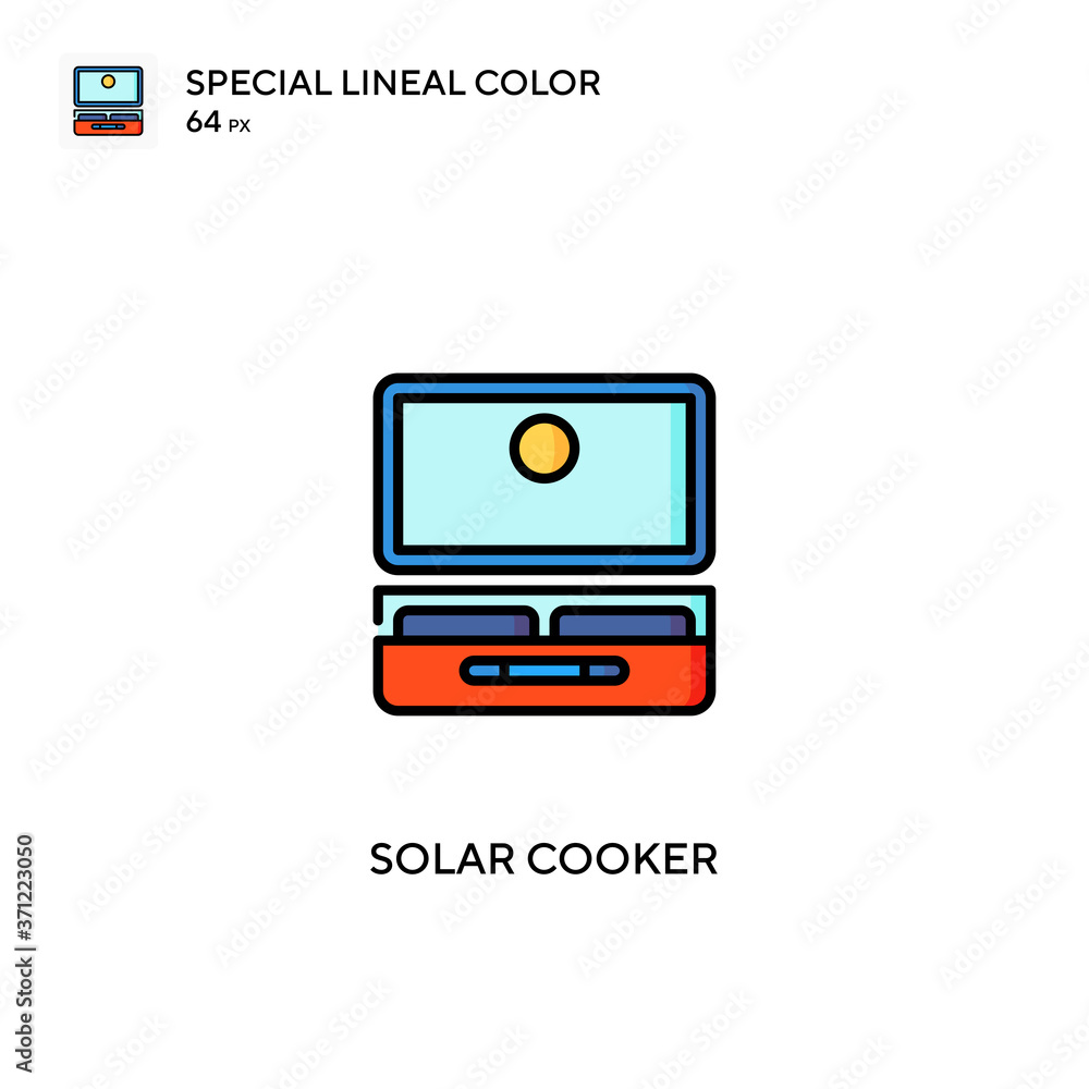 Vetor de Solar cooker Simple vector icon. Solar cooker icons for your ...