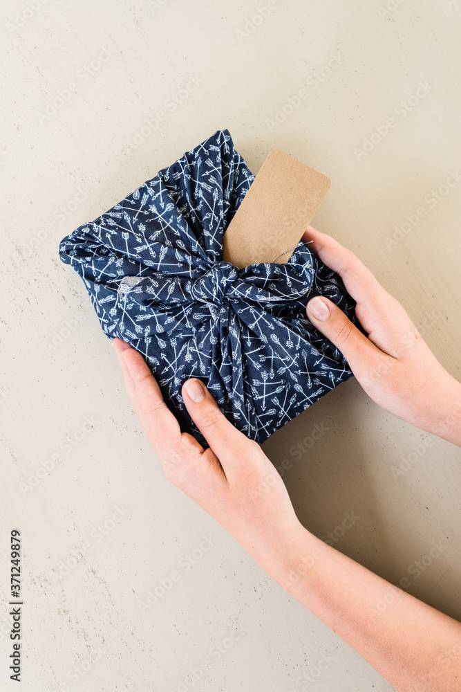 box wrapped in fabric Stock Photo | Adobe Stock