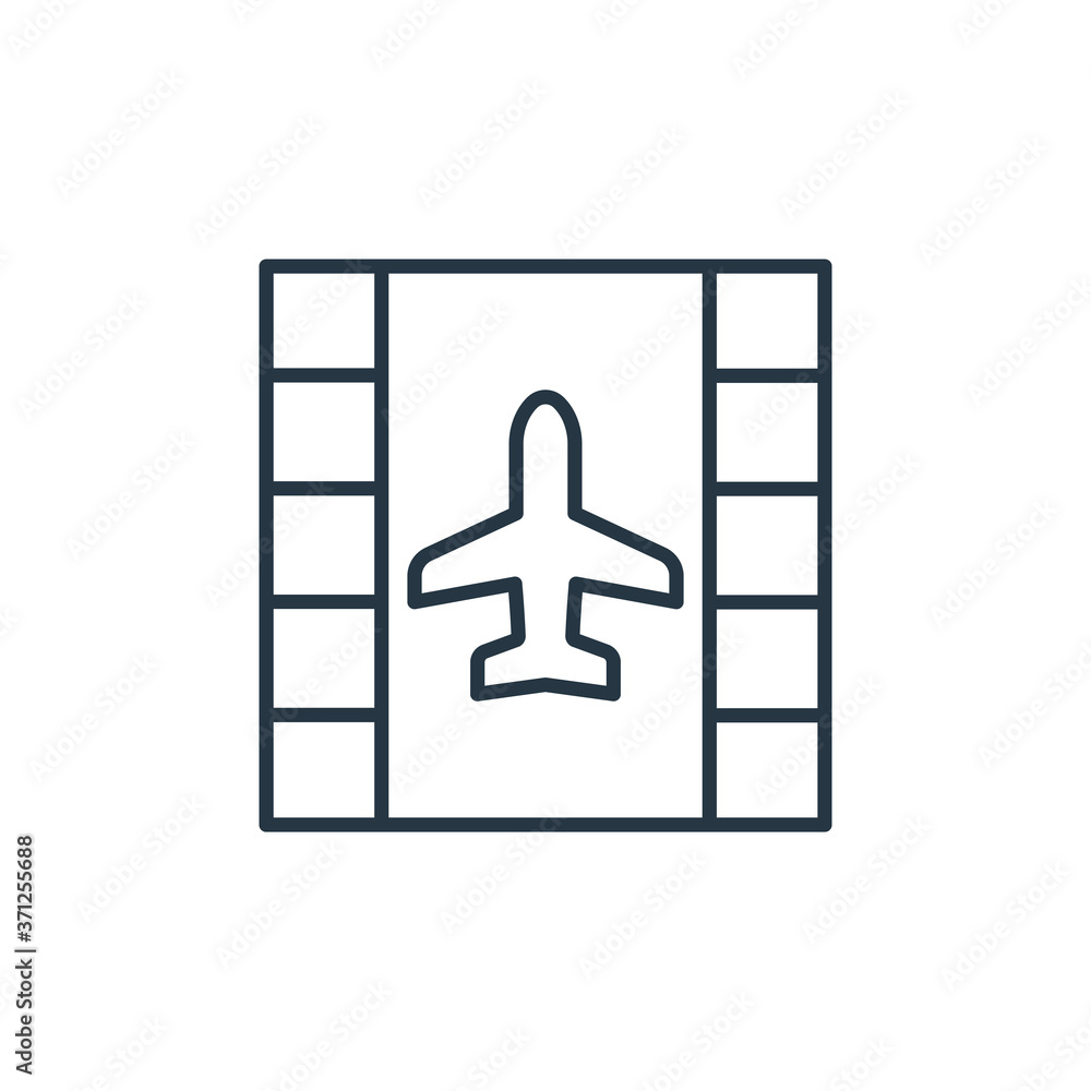 inflight icon vector from flying concept. Thin line illustration of ...