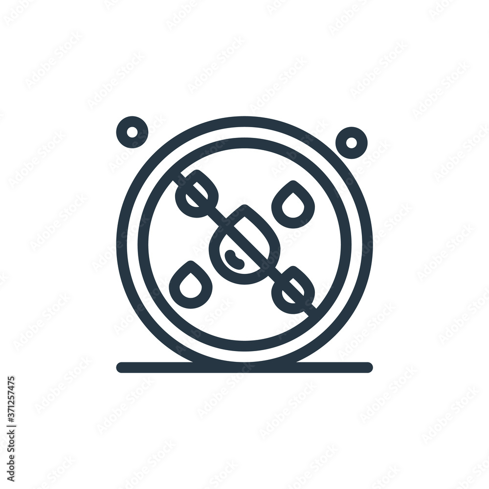 no water icon vector from weather concept. Thin line illustration of no ...