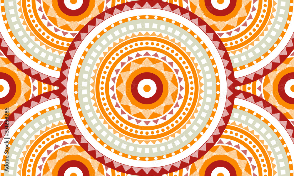 Abstract circle pattern, seamless pattern Stock Vector | Adobe Stock