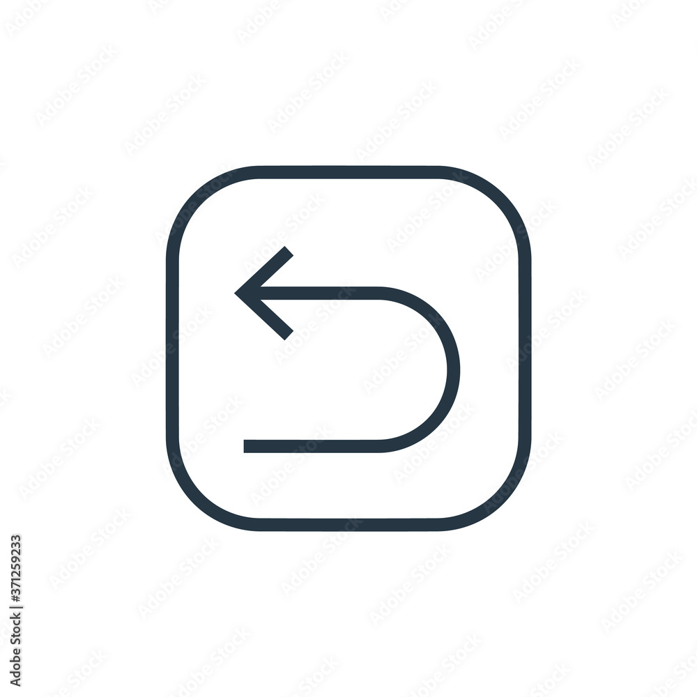 return icon vector from arrows concept. Thin line illustration of ...